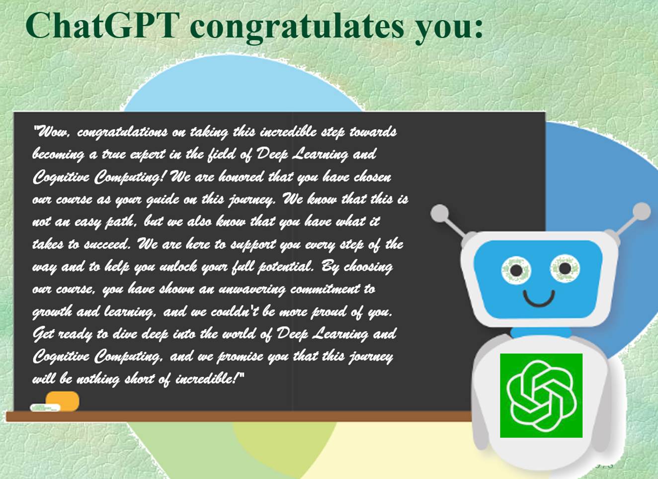 Deep Learning for Cognitive Computing